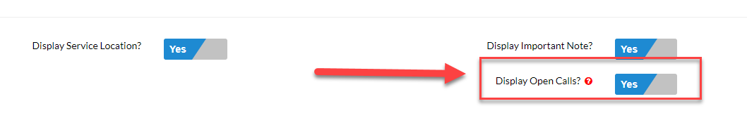 Display Open Calls – P3 Help Desk