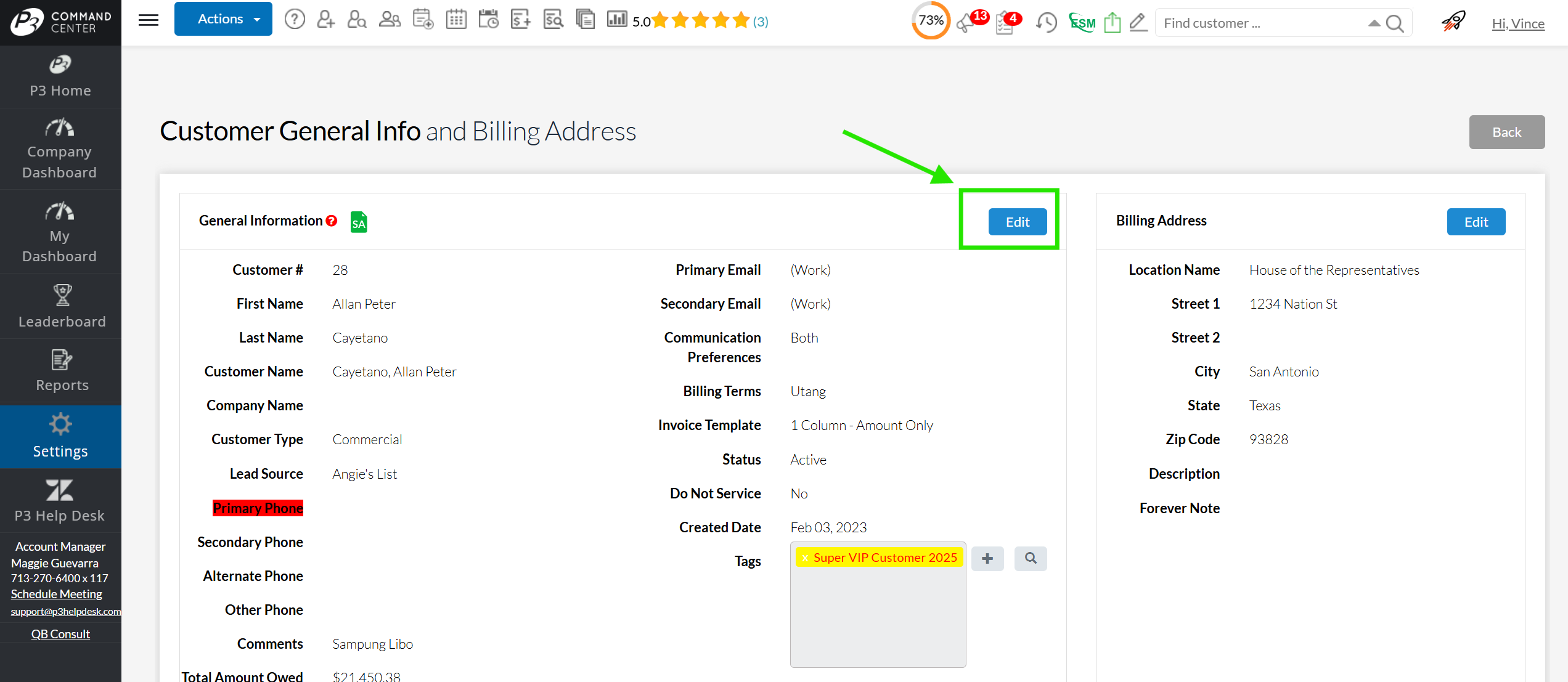 One Click - Customer Record – Require Reason When Setting “Do Not ...