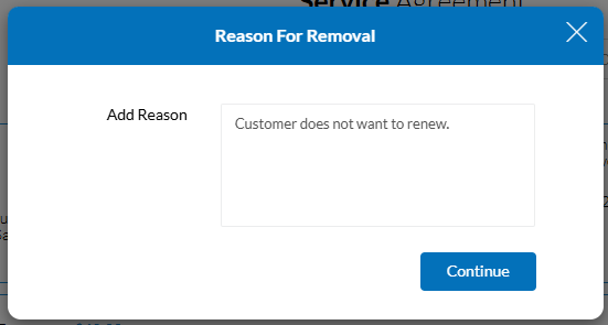 One-Click - Service Agreement Dashboard - Dismiss Lost Renewal – P3 ...